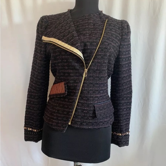 Anthropologie | Jackets & Coats | Anthropologie Mcginn Tweed Jacket W ...